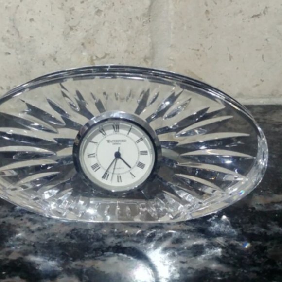 Waterford | Accents | Vintage Waterford Crystal Desk Night Stand Clock ...